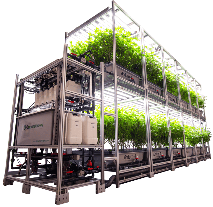 Double Deck AEtrium-4 Commercial Aeroponics Growing System for Flower
